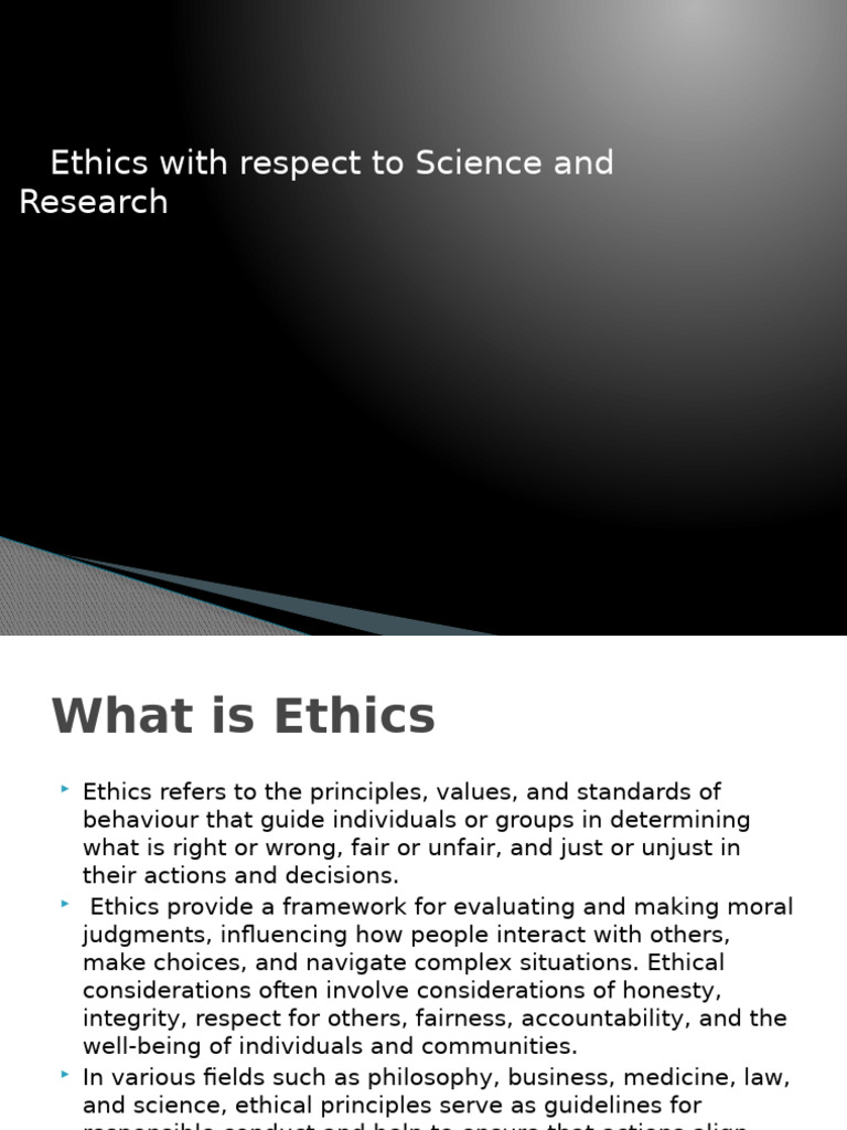 Ethics in Science and Research | PDF | Privacy | Informed Consent