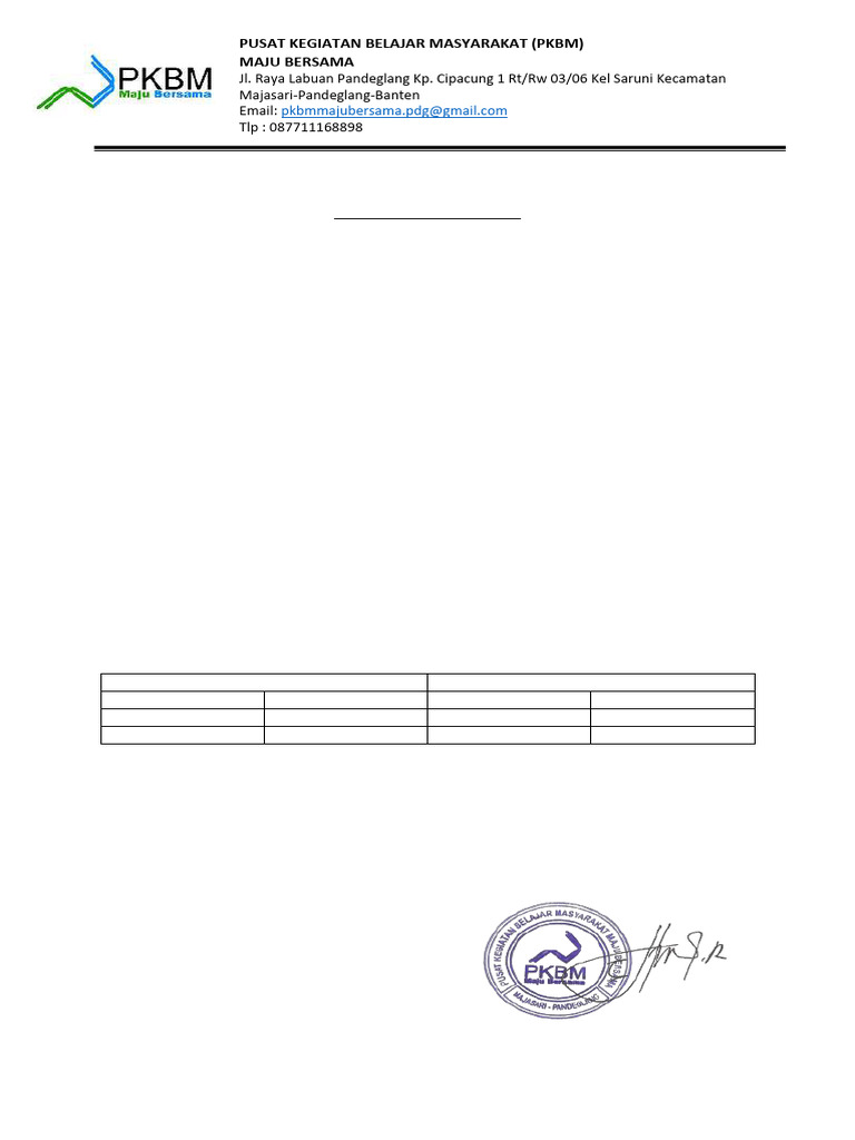 Surat Permohonan Numpang Upk | PDF