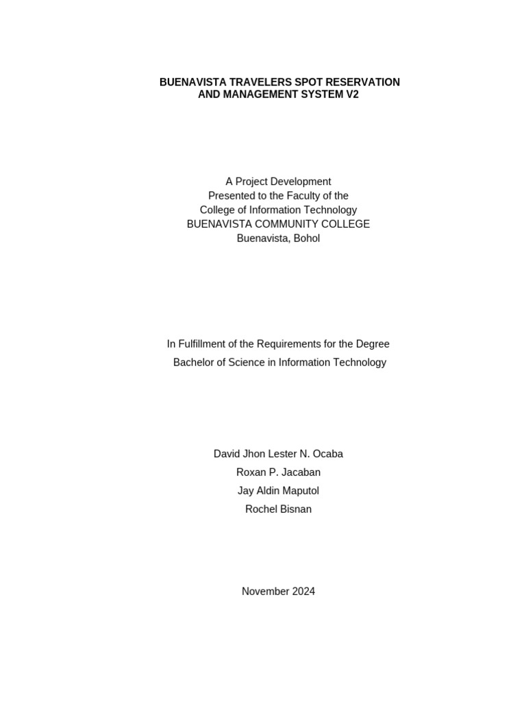 Group 28 Final Docu Ready For Book Bind | PDF | Php | Tourism