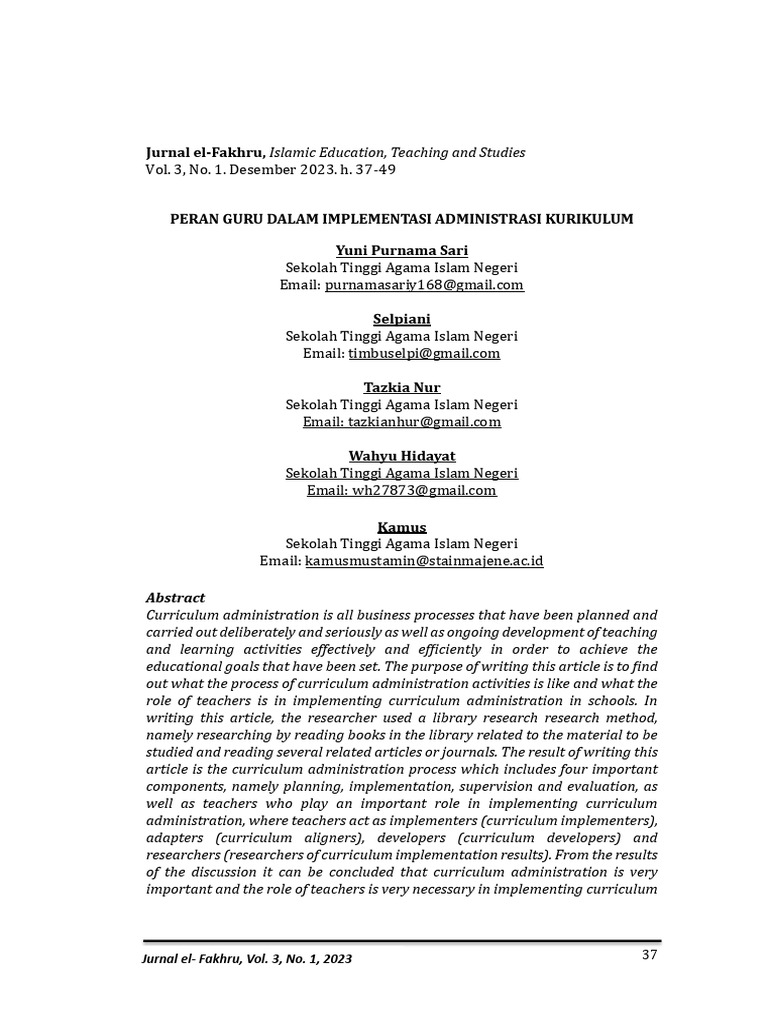 PDF Peran Guru | PDF