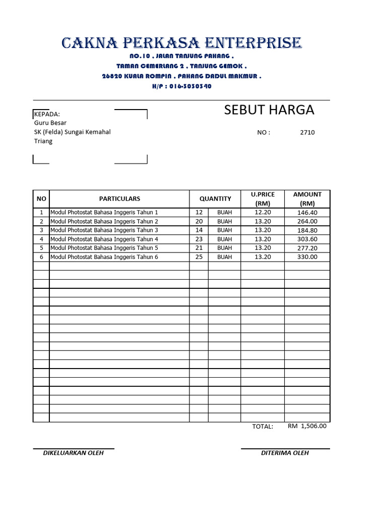 SK SG Kemahal Modul English Quatation 2 | PDF