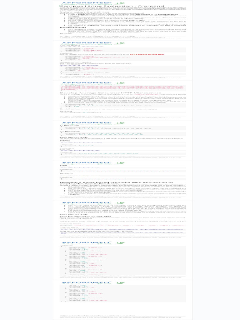 Afford Frontend | PDF