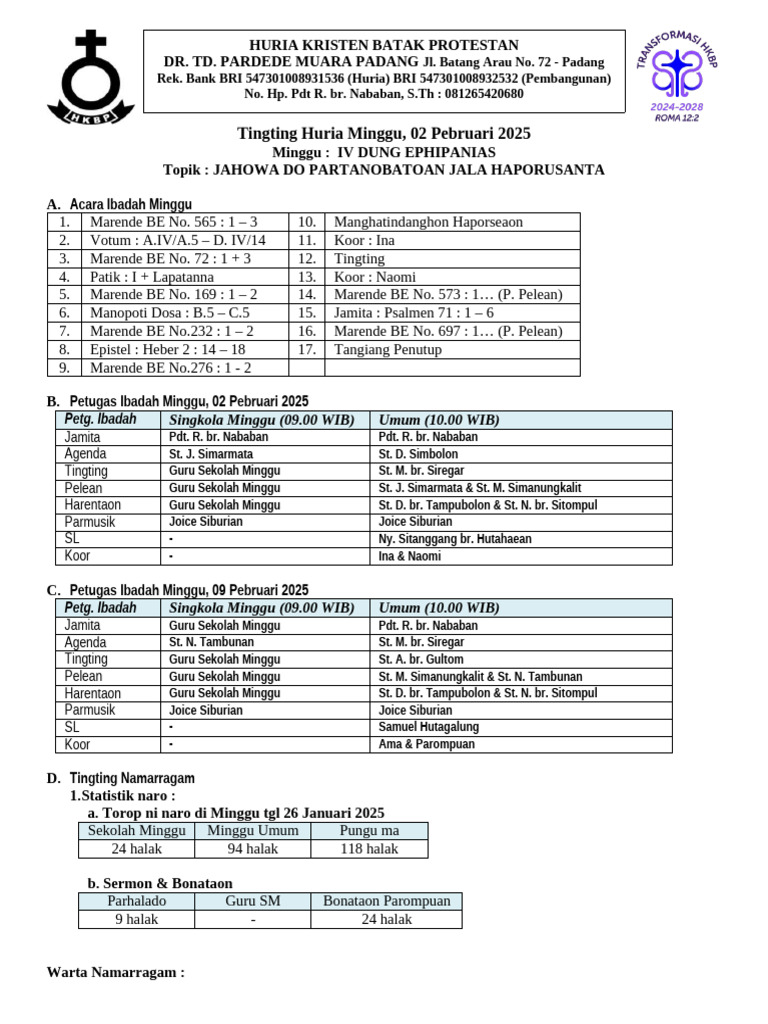 Warta 02 Februari 2025 | PDF
