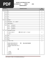 Grade 5 Term 1 Maths Assignment 2025 | PDF | Mathematics