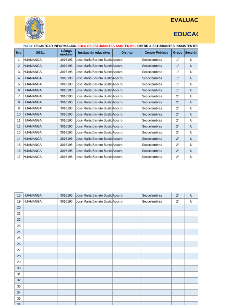 1 y 2 Grado EPT Aplicativo Prueba Diagnóstica 2025 | PDF