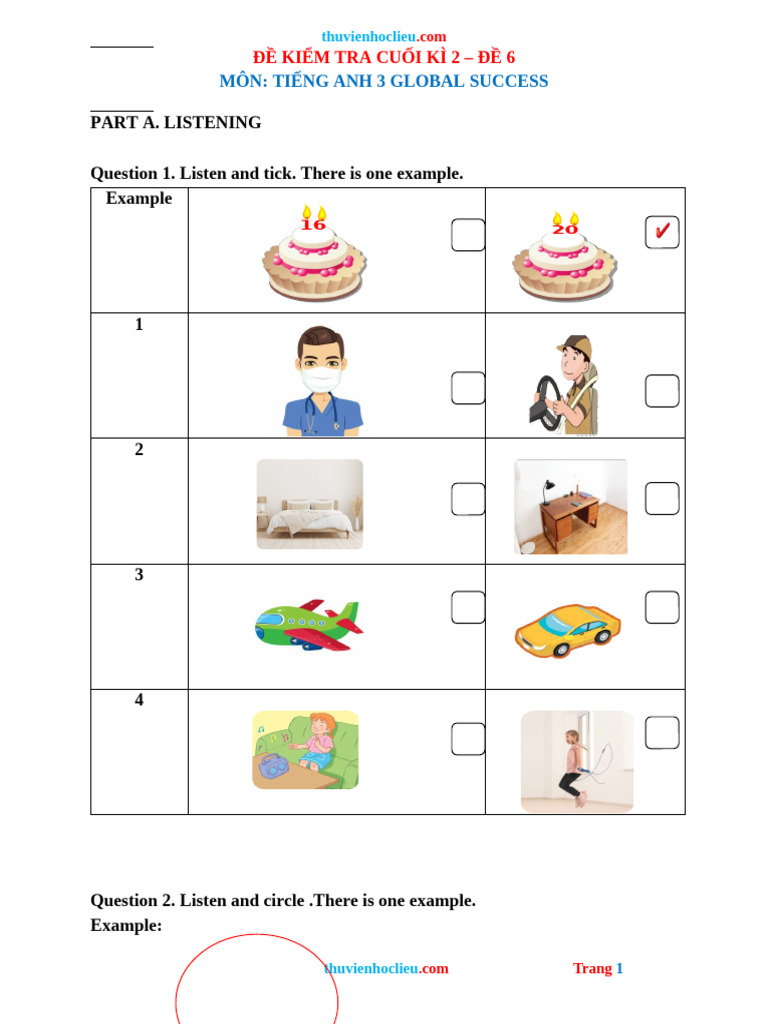 English Test for Grade 3 Students | PDF | Ornithology | Birds