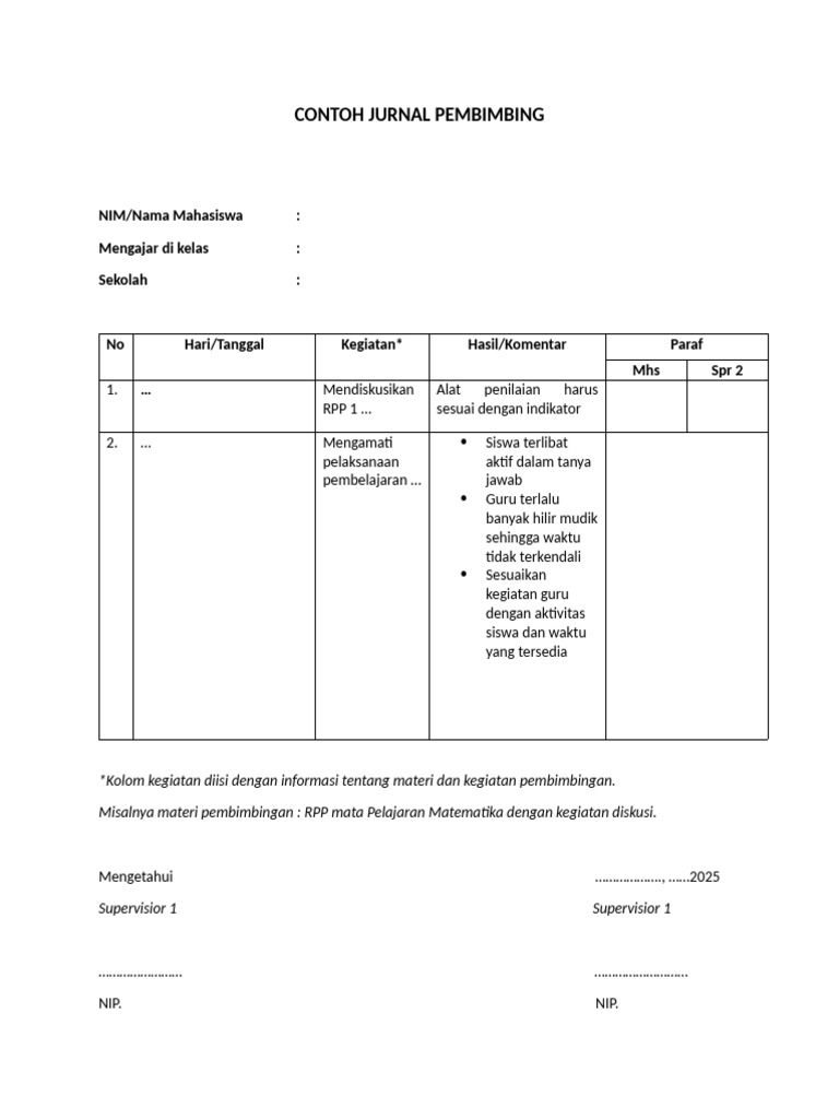 Jurnal Pembimbing | PDF