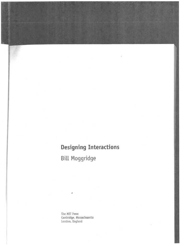 Designing Interactions Bill Moggridge | PDF