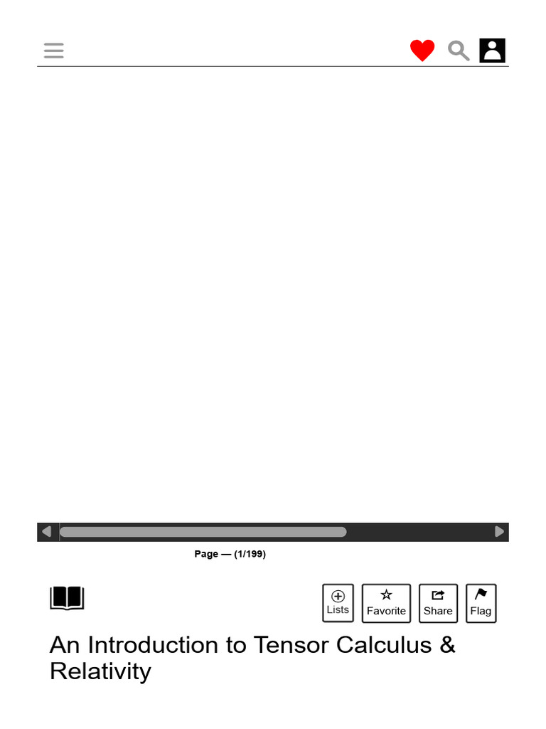 An Introduction To Tensor Calculus & Relativity - Derek F. Lawden | PDF