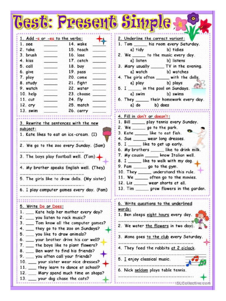 Unit 1 - Present Simple | PDF