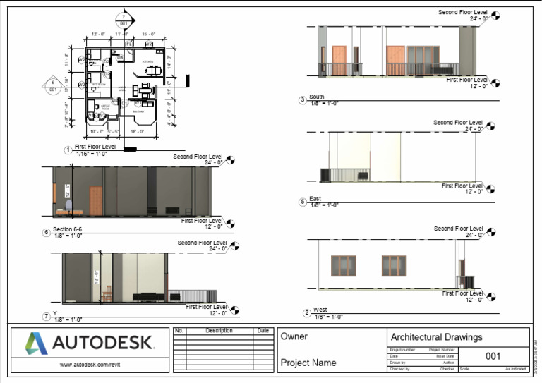 Architectural Elevation and Section Drawings | PDF