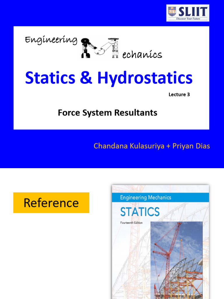 Section 3 - CE1020 - Force System Resultants - WPSD - 231112 | PDF | Force | Euclidean Vector