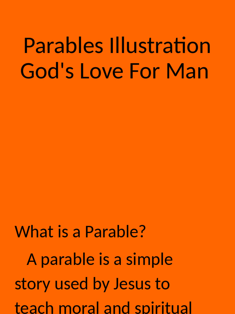 WK 5 Parables Illustration | PDF