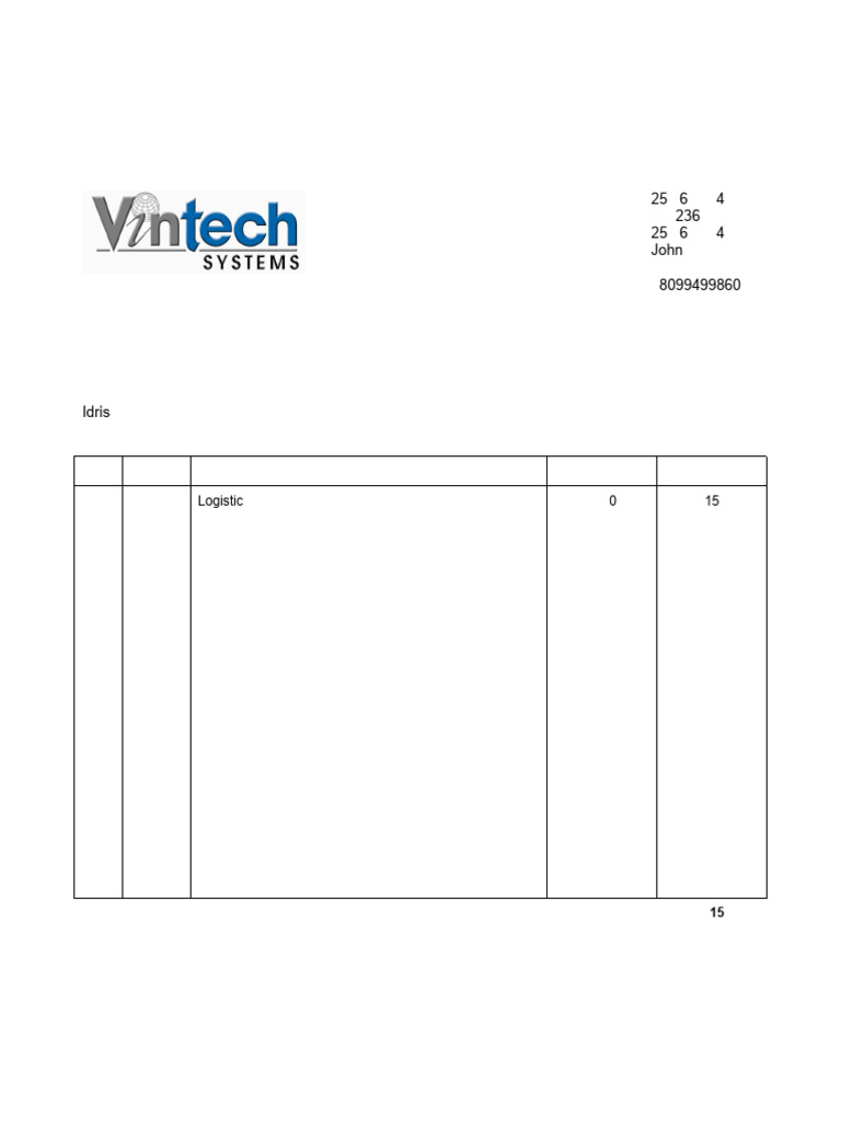 VINCENT COMPUTER LIMITED Invoice 348018 | PDF