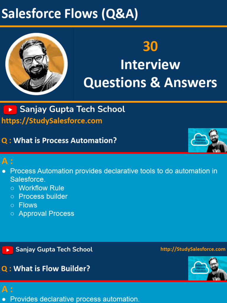 Salesforce Flow Interview Q&A | PDF | Software Development | Computer ...