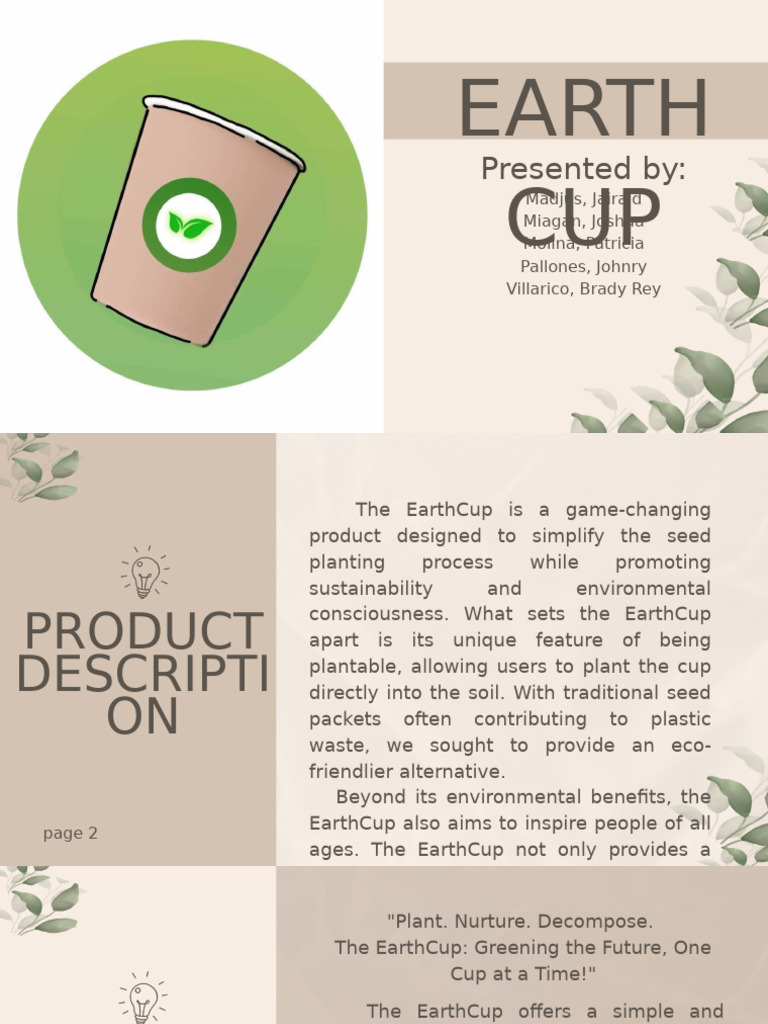 Earth Cup | PDF | Sustainability | Environment
