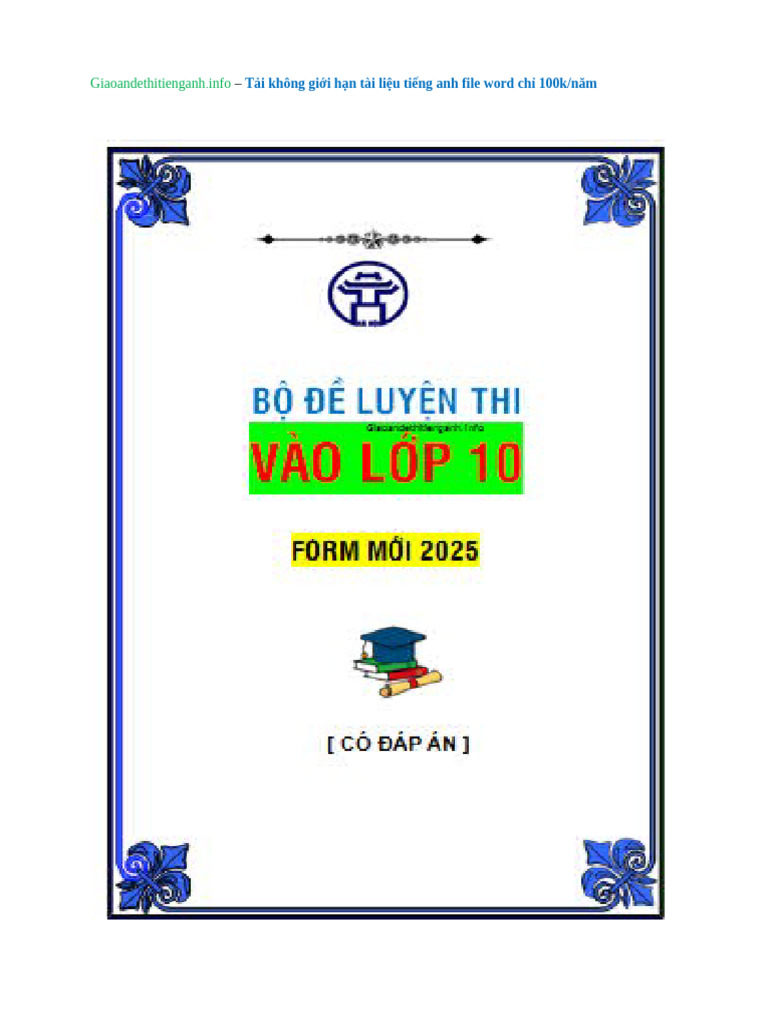 K20 đề thi vào 10 FORM MỚI 2025+KEY giaoandethitienganh | PDF | Amazon Rainforest | Rainforest