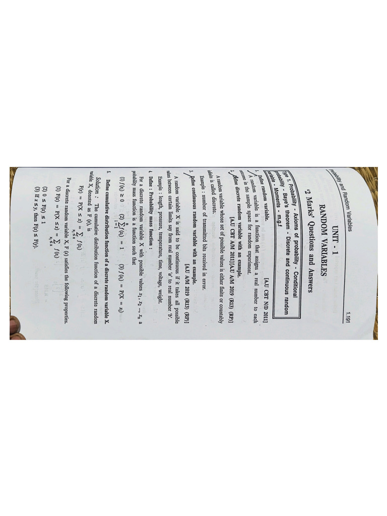 Unit-1 (2-Marks) | PDF