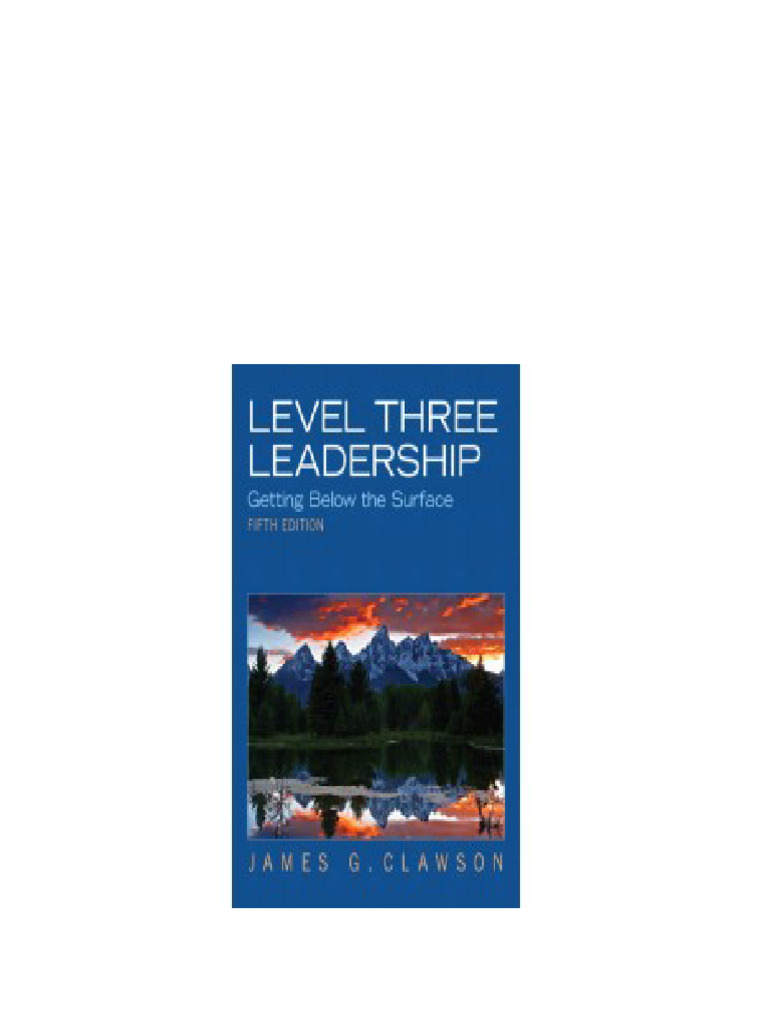 Solution Manual For Level Three Leadership: Getting Below The Surface ...