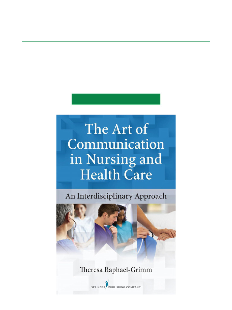 The Art of Communication in Nursing and Health Care An ...
