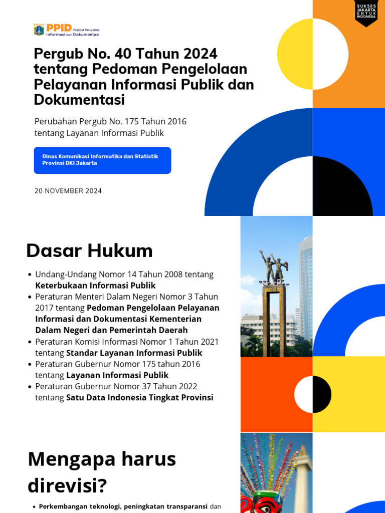 Pergub No. 40 Tahun 2024 Tentang Pedoman Pengelolaan Pelayanan Informasi Publik Dan Dokumentasi ...