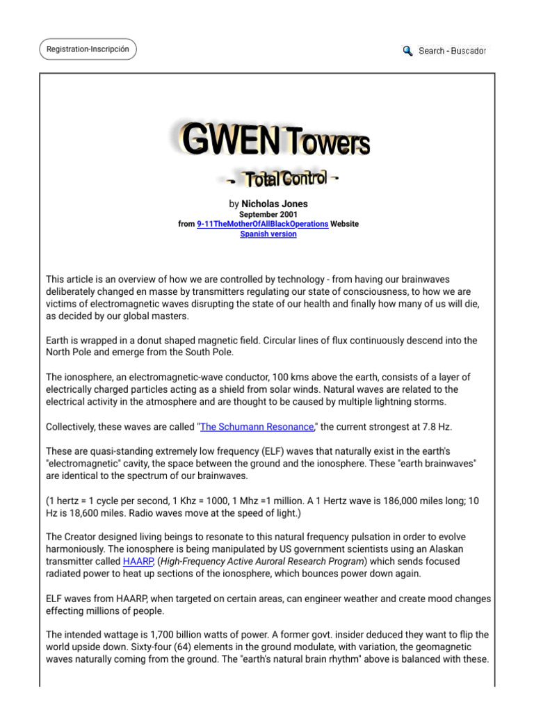 Understanding GWEN Towers' Functions | PDF | Physical Phenomena
