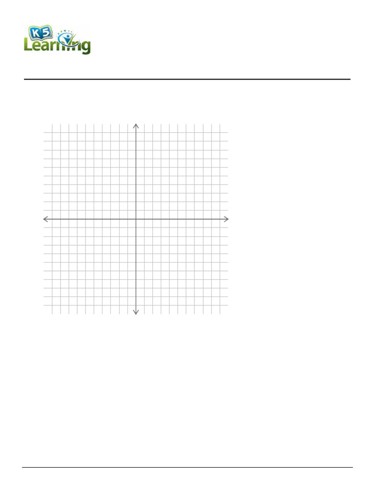 Grade 5 Geometry Worksheet - Plotting Points On A Coordinate Grid | PDF