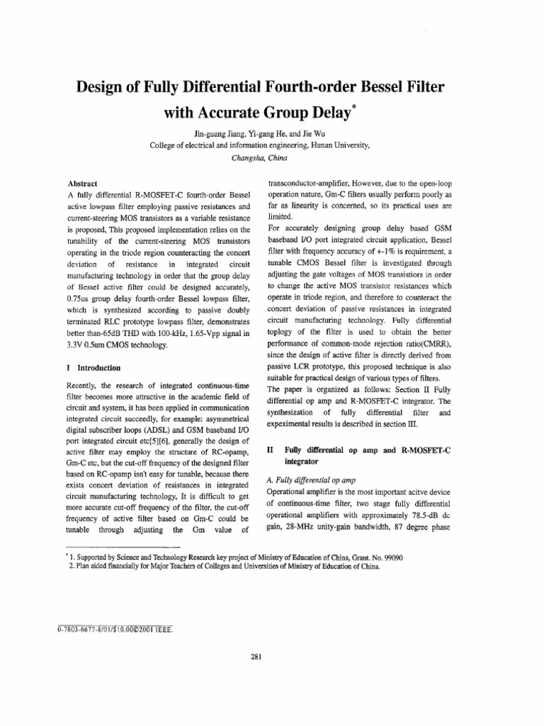 Filter With R-Mosfet | PDF | Amplifier | Operational Amplifier