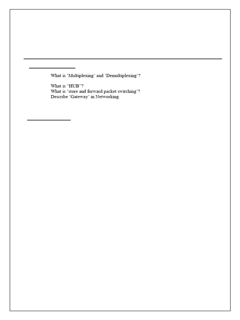 CN ASSIGNMENT UNIT III | PDF