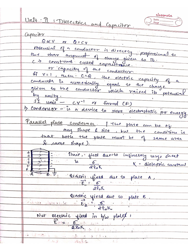 Dielectrics and Capacitor | PDF