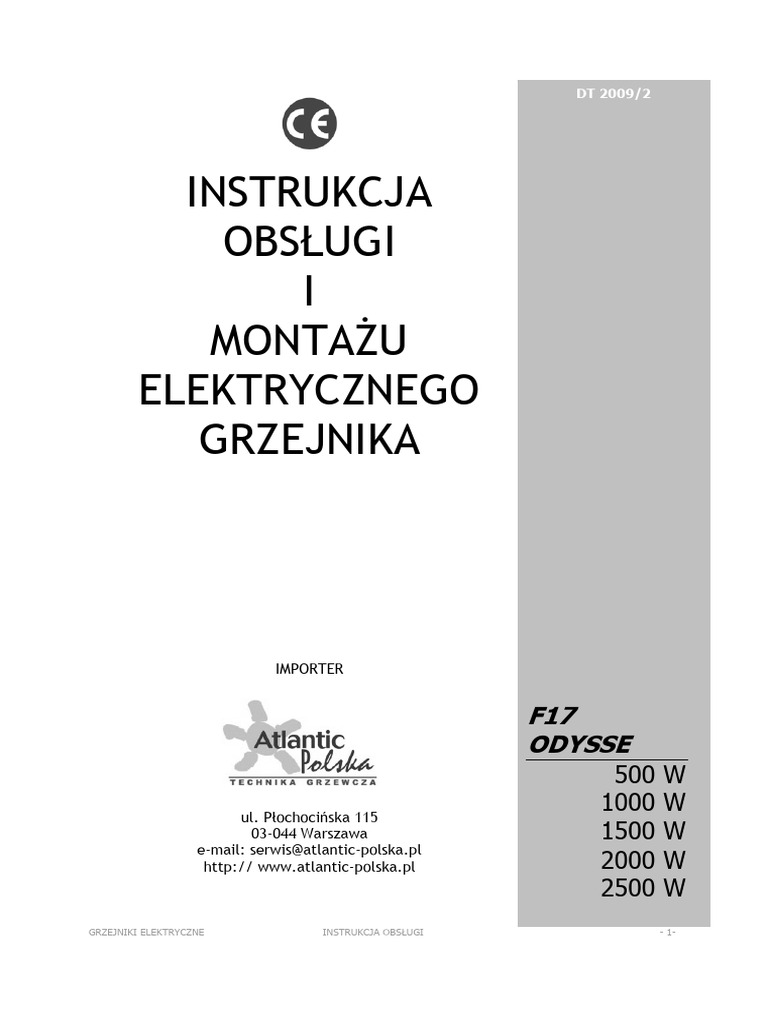 f17 Instrukcja Obslugi | PDF