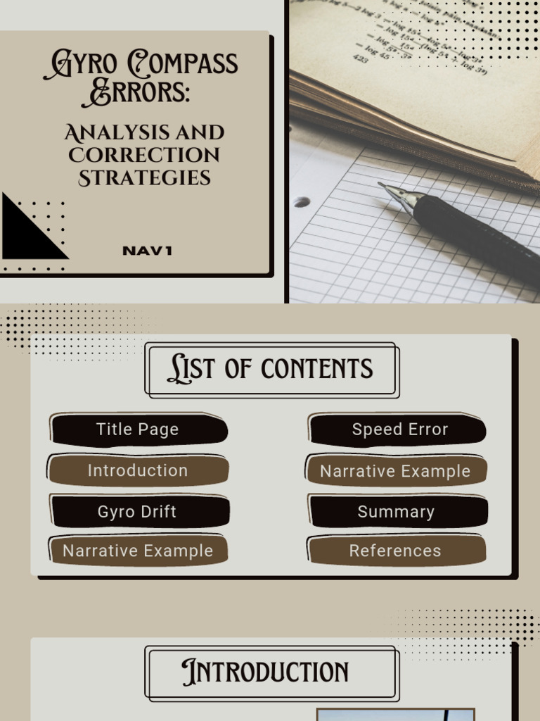 Gyro-Compass-Errors-NAV-1 | PDF | Compass | Gyroscope