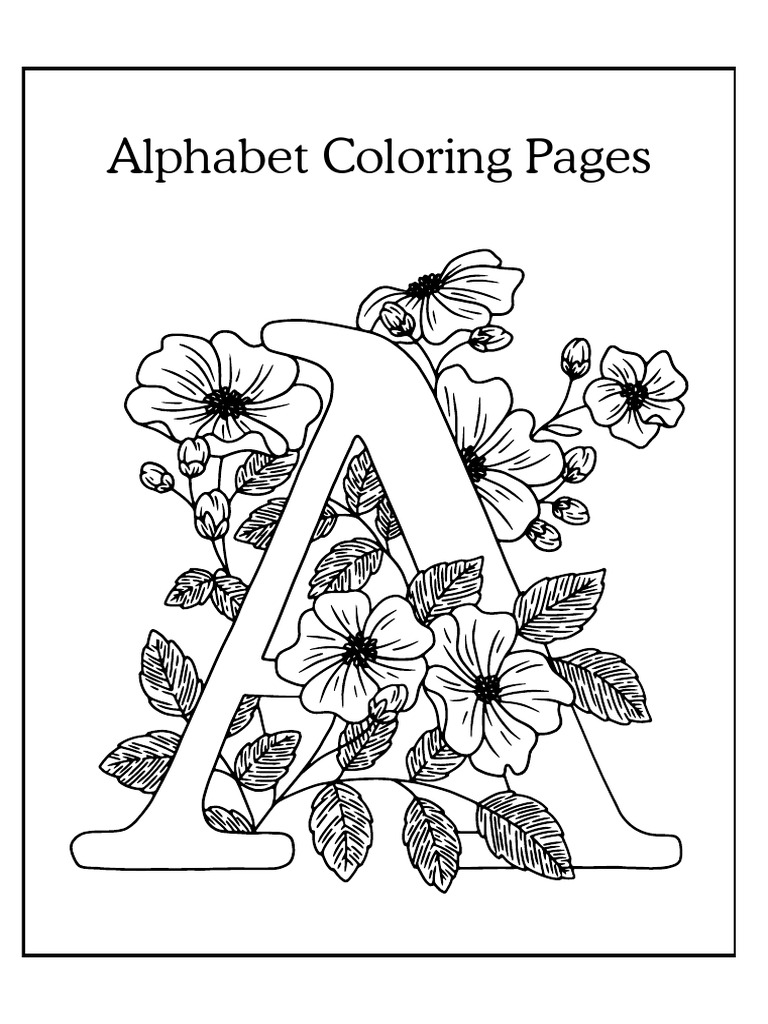 Free Alphabet Coloring Pages | PDF