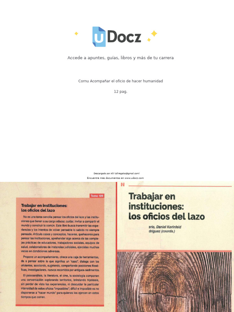 Trabajar en Instituciones Oficios Del Lazo | PDF