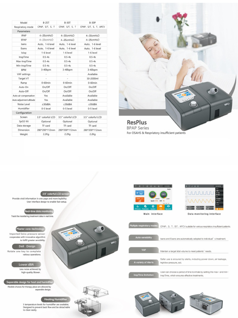 ResPlus Series BIPAP | PDF