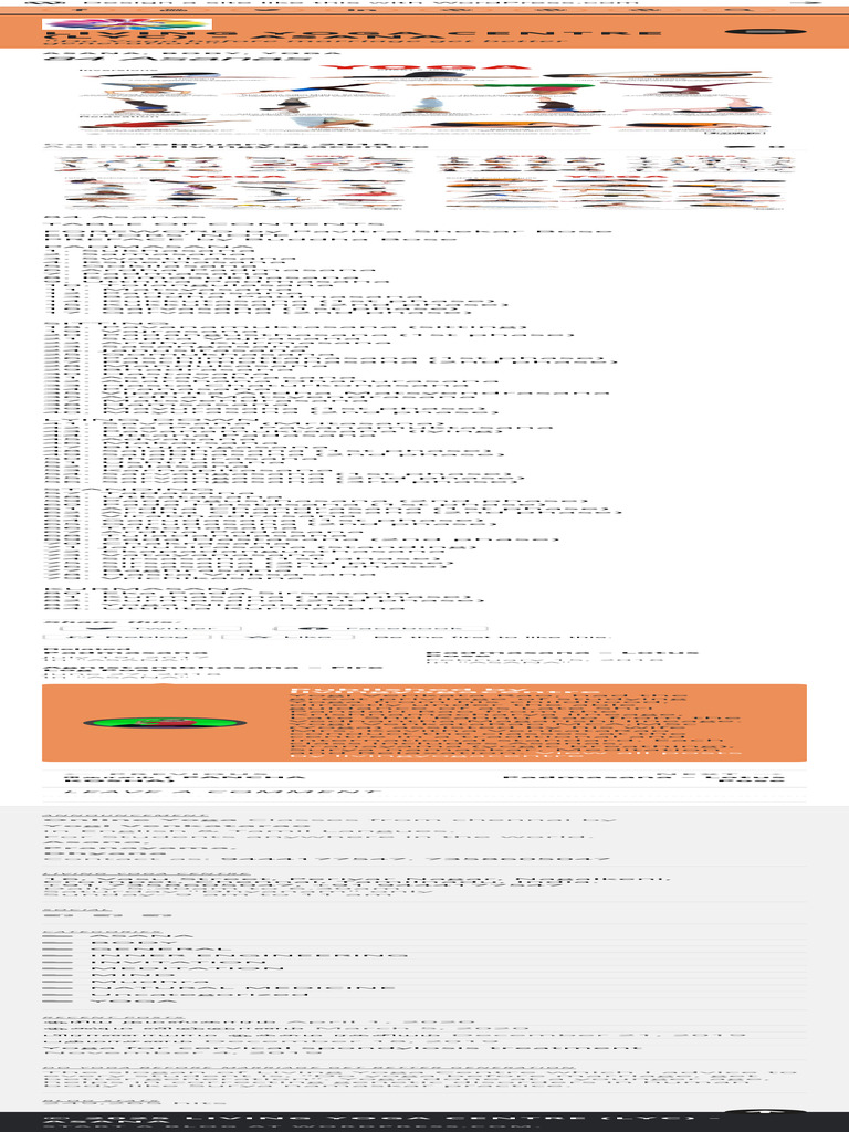 84 Asanas – LIVING YOGA CENTRE (LYC) – ASANA | PDF | Asana | Āstika