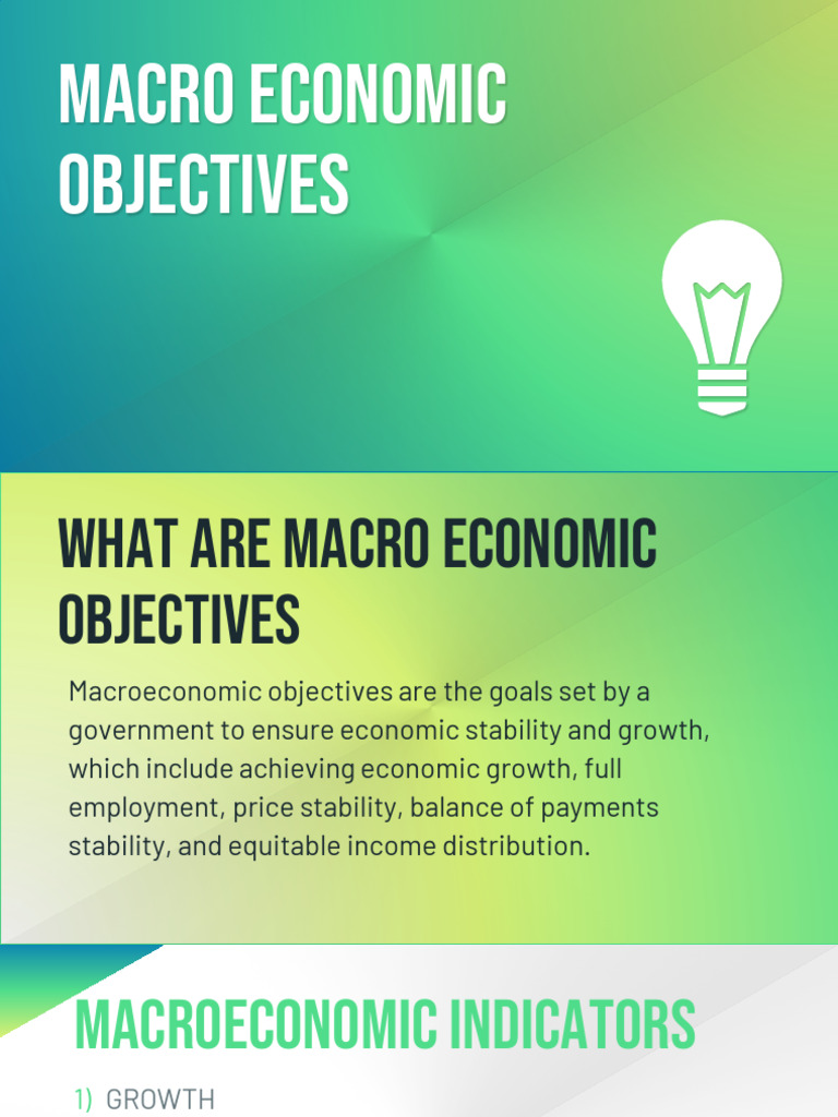 Macroeconomic Objectives Explained | PDF | Macroeconomics | Economic Growth