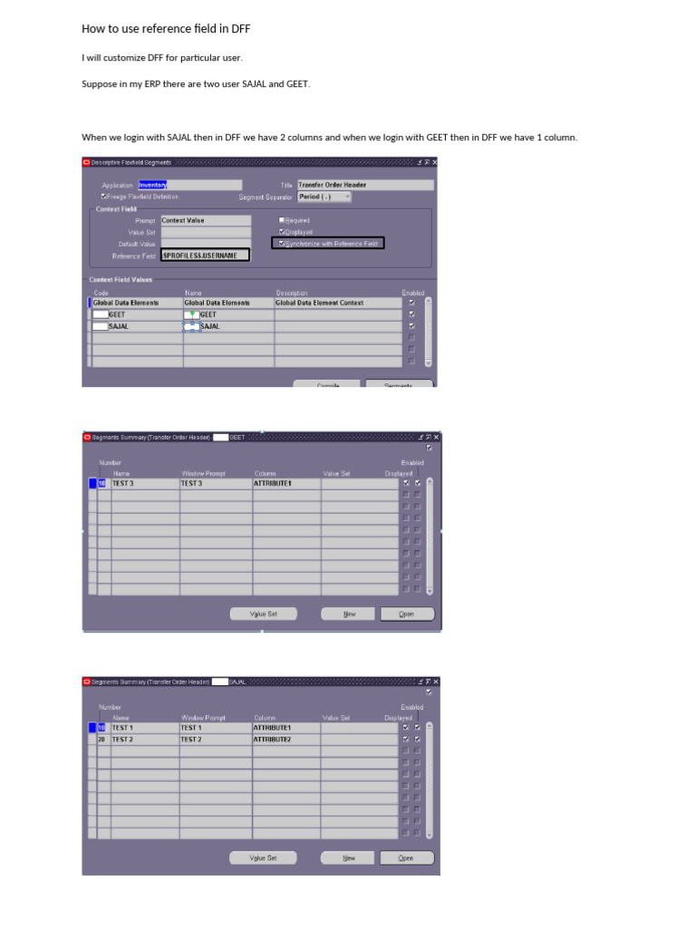 How to Use Reference Field in Dff | PDF