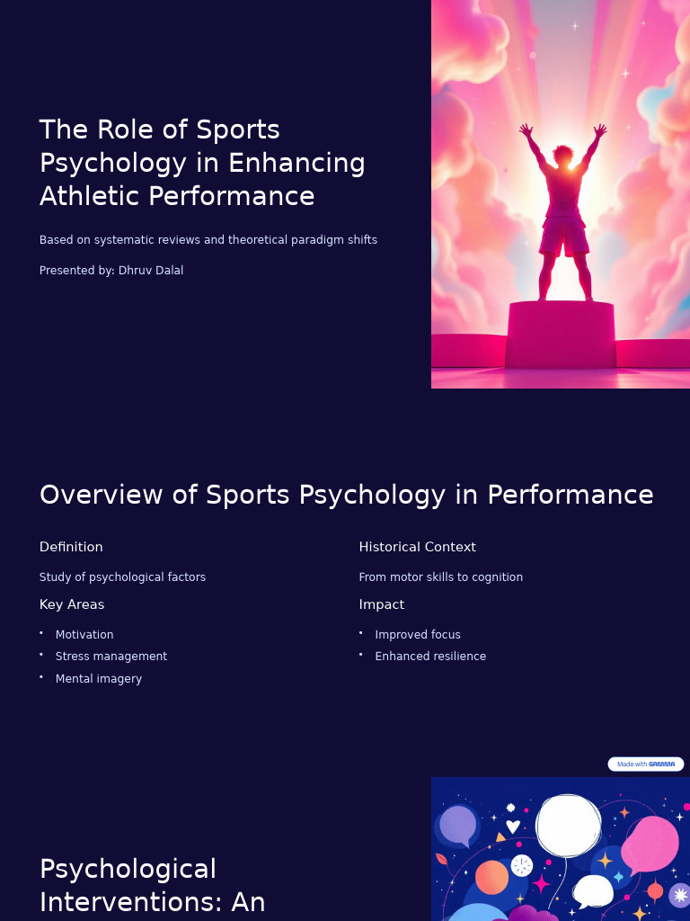 Sports Psychology for Athletic Success | PDF