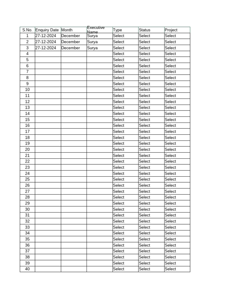 Lead Tracking Sheet Overview | PDF