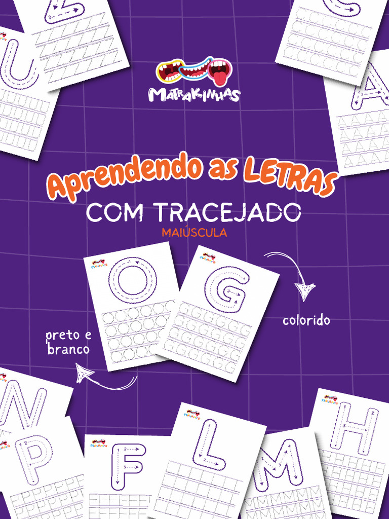 Aprendendo As LETRAS Com Tracejado - Maiúscula | PDF
