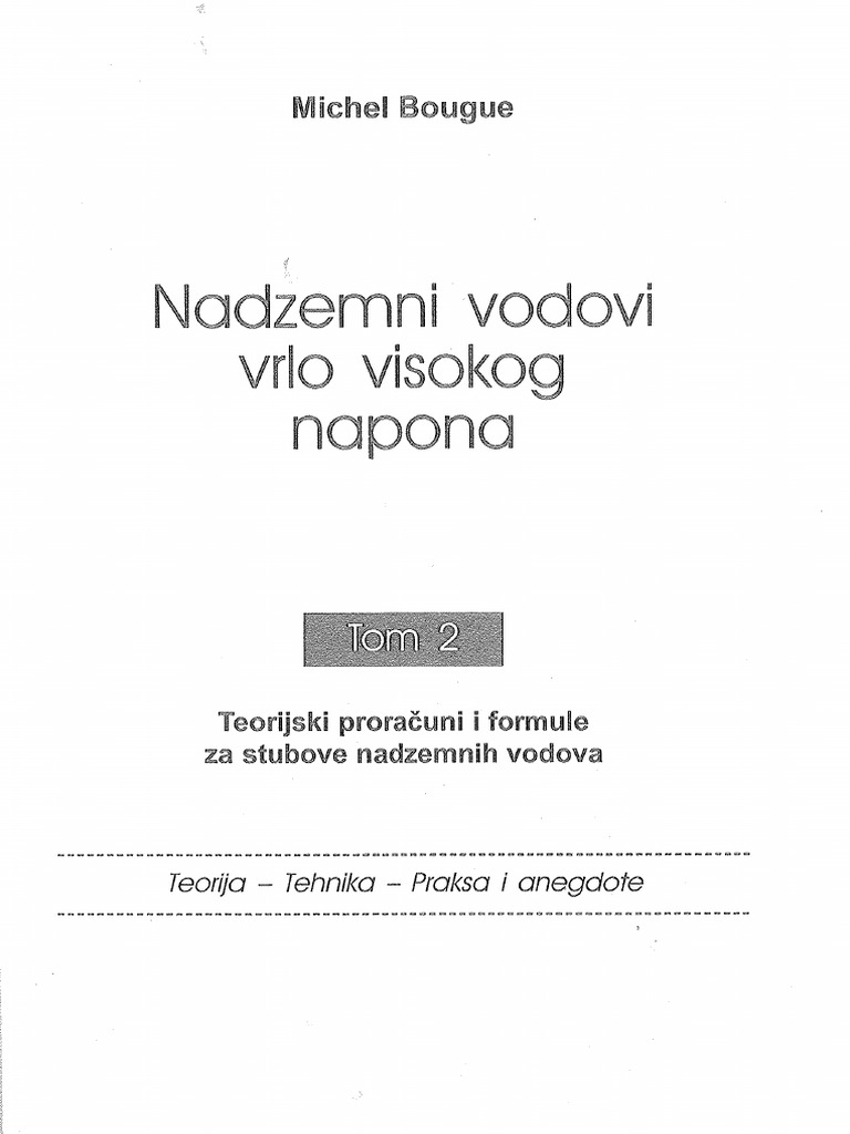 M. Bougue - Nadzemni Vodovi Vrlo Vioskog Napona - PDF - Tom 2 | PDF