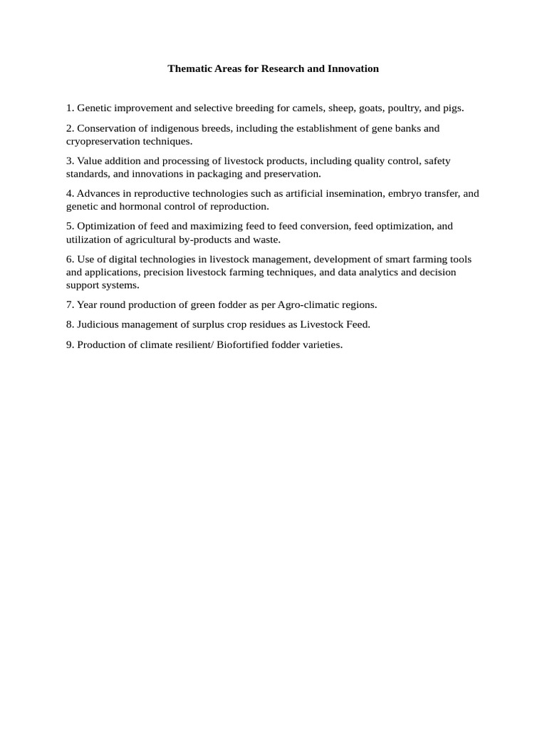 Areas For Research | PDF