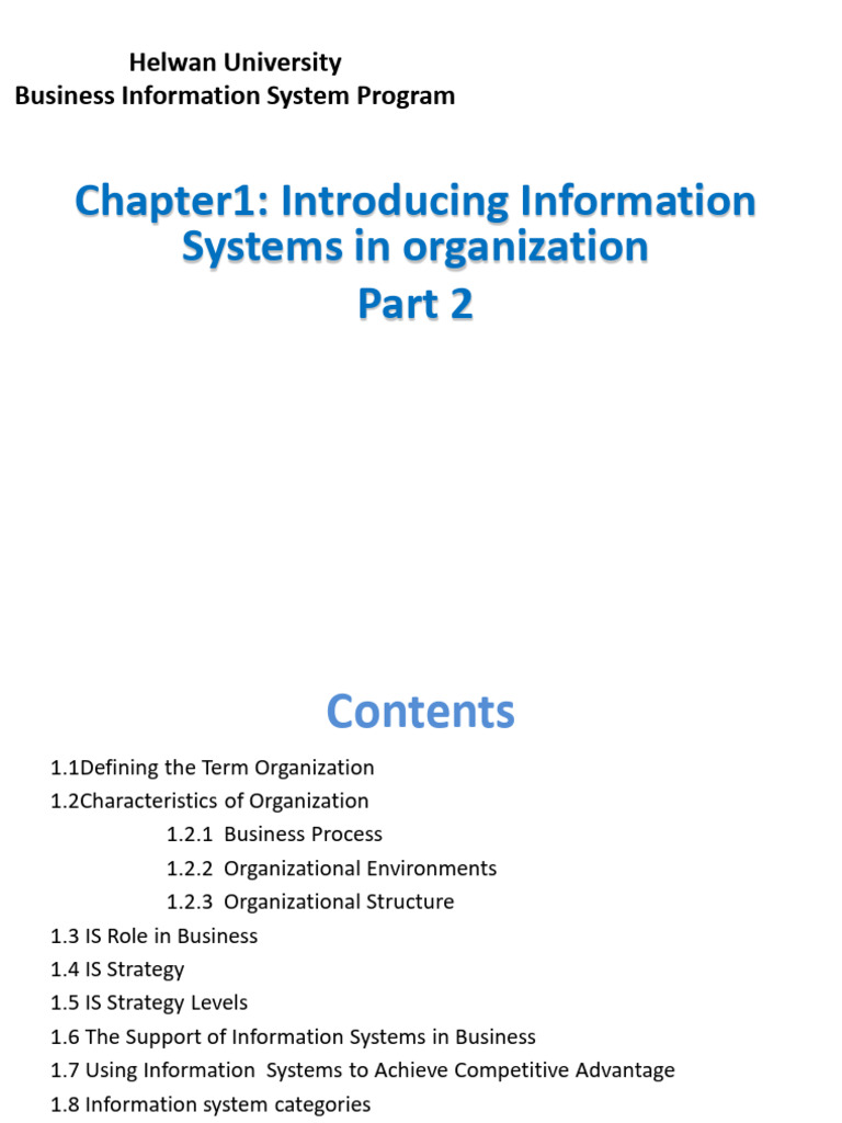 MIS Lecture 2-Chapter1 (Part2) | PDF | Databases | Database Transaction