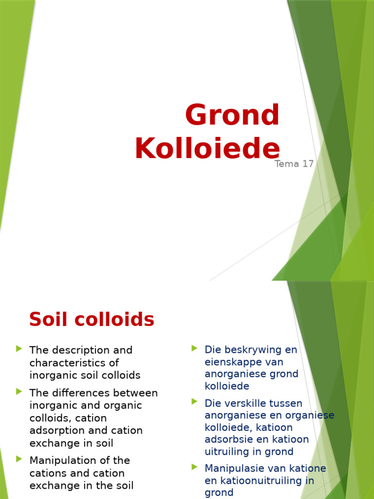 Soil Colloids: Types and Cation Exchange | PDF | Soil | Clay