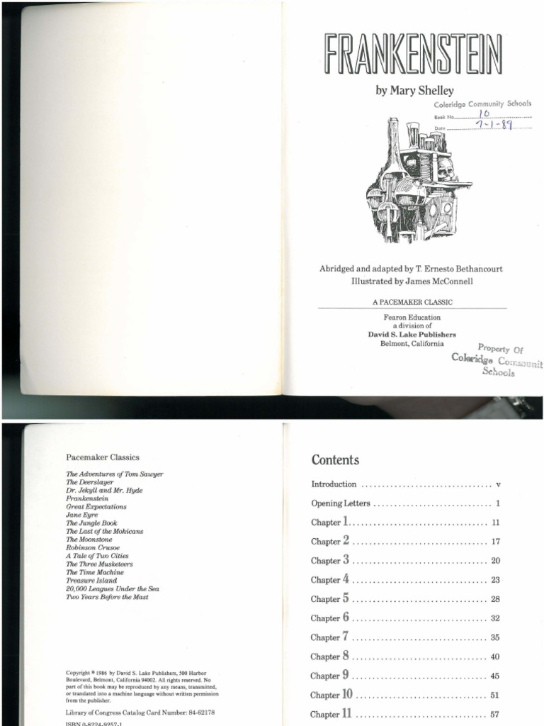 Frankenstein - Abridged Version | PDF | Frankenstein