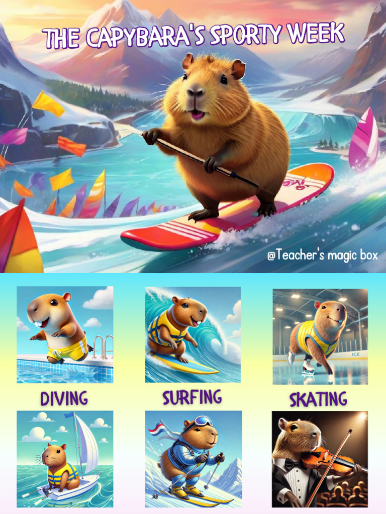Capybara's Sporty Week | PDF
