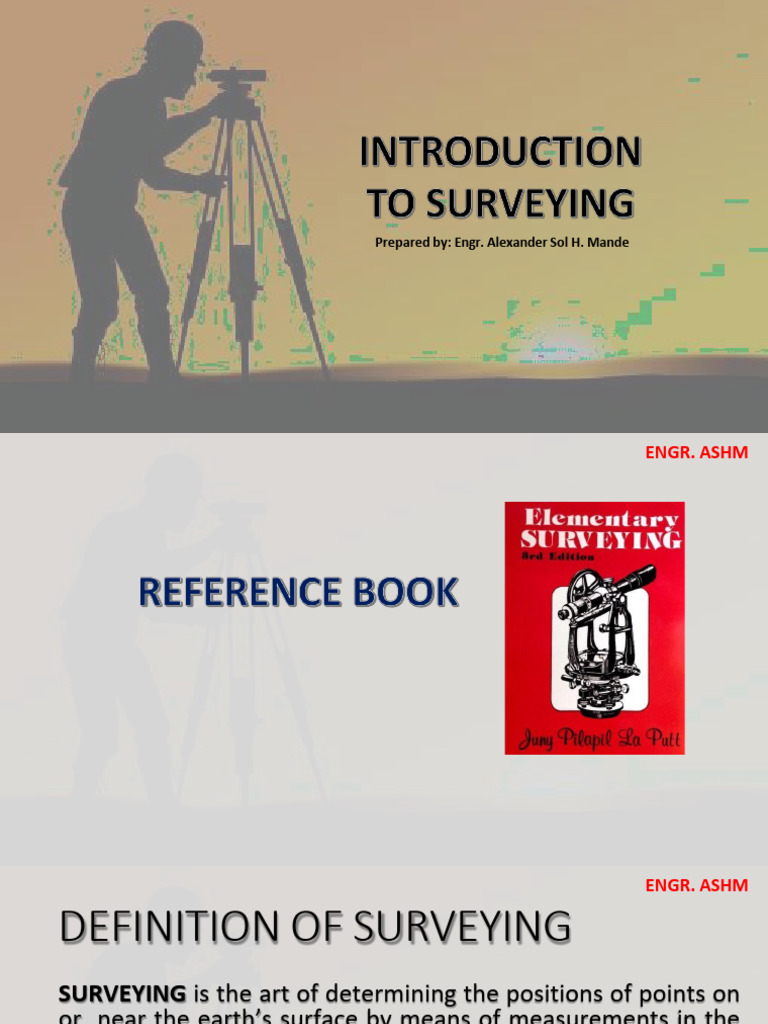 1 - Introduction To Surveying | PDF | Surveying | Accuracy And Precision