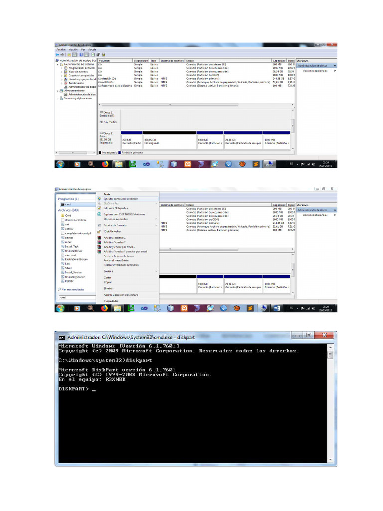 Aplicacion de DiskPART | PDF